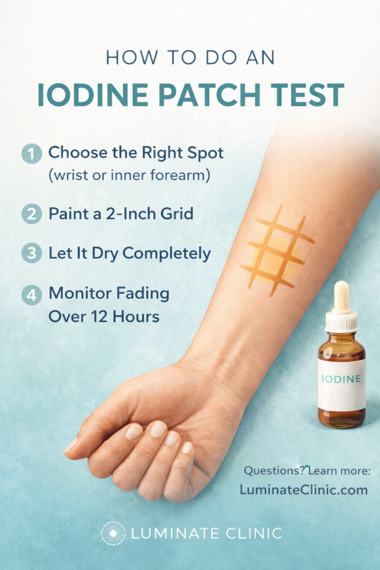 How & Why to Do an Iodine Patch Test - Luminate Clinic